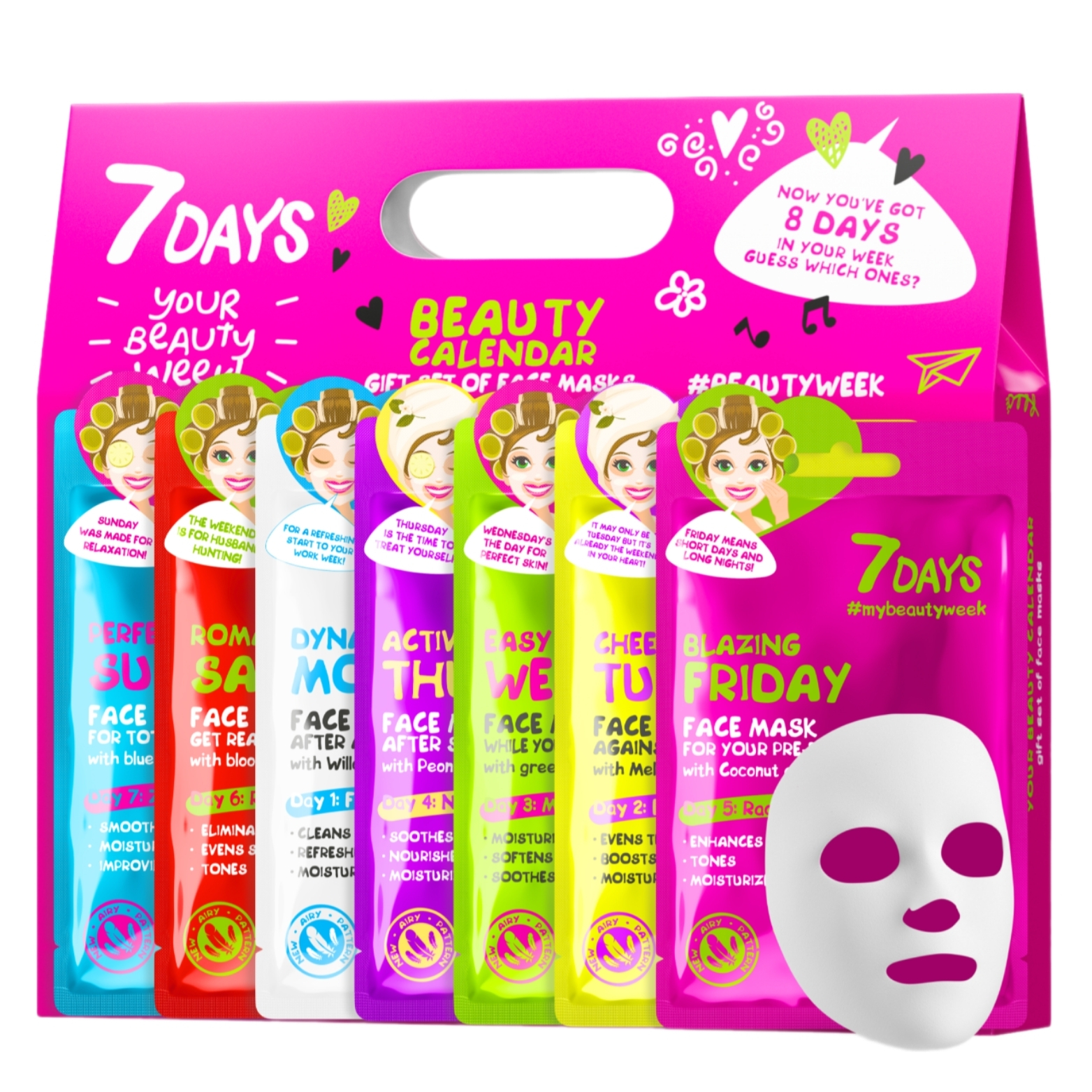 7DAYS BEAUTY CALENDARY GIFT SET OF FACE MASKS – Ultra Panama