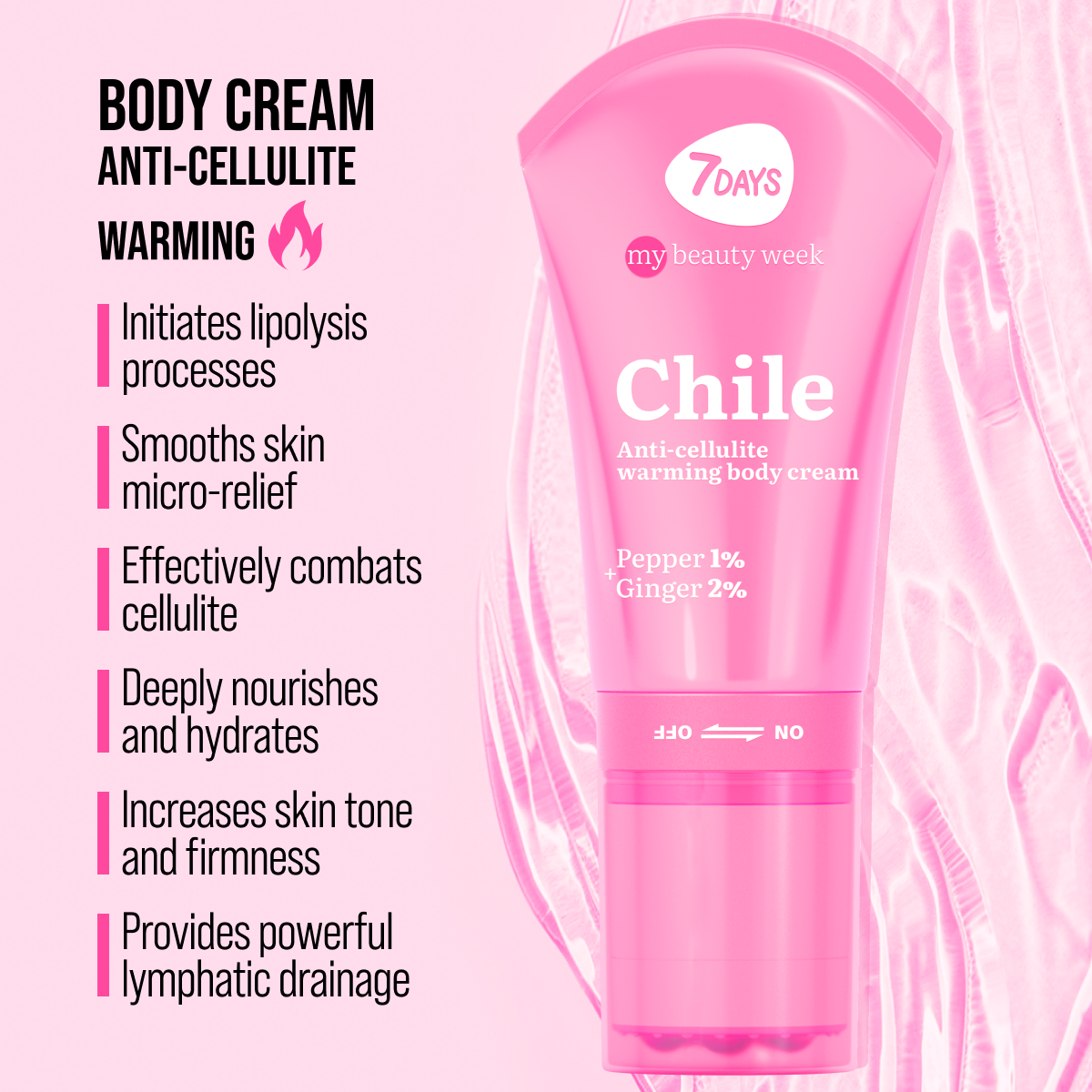 7DAYS MY BEAUTY WEEK ANTI-CELLULITE WARMING BODY CREAM CHILE 130ml ...