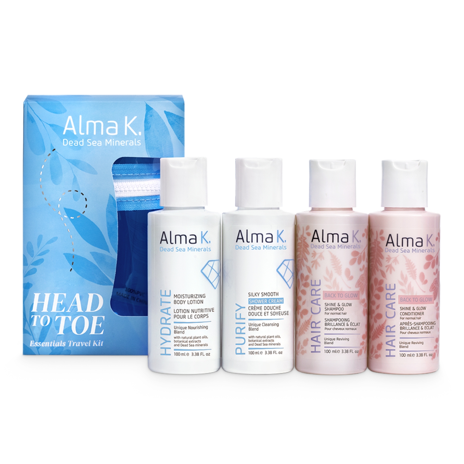 ALMA K HEAD TO TOE ESSENTIALS TRAVEL KIT 4PPZ 100ml – Ultra Panama