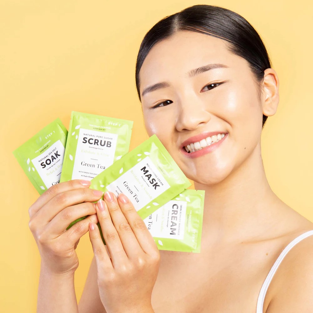 AVRY BEAUTY 4 STEP PEDI KIT – GREEN TEA AB115GRNT – Ultra Panama