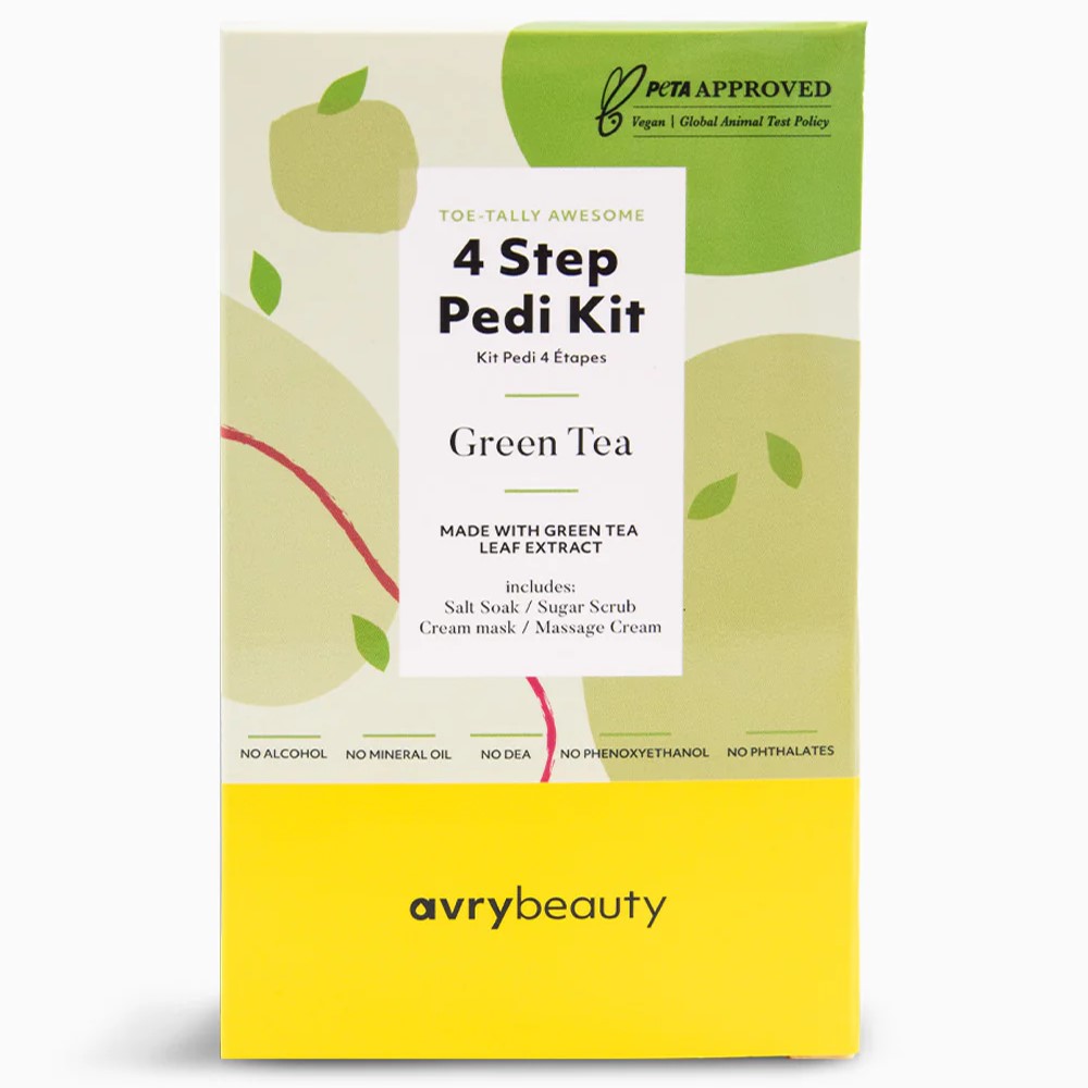 AVRY BEAUTY 4 STEP PEDI KIT – GREEN TEA AB115GRNT – Ultra Panama