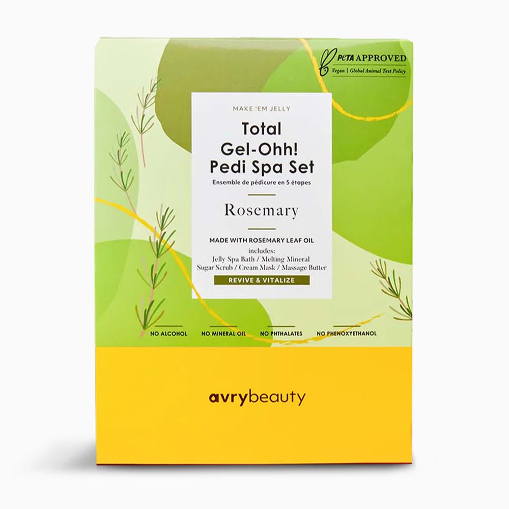 AVRY BEAUTY TOTAL GEL-OHH PEDI 5 STEP SET – ROSEMARY AJ501RSMY – Ultra ...
