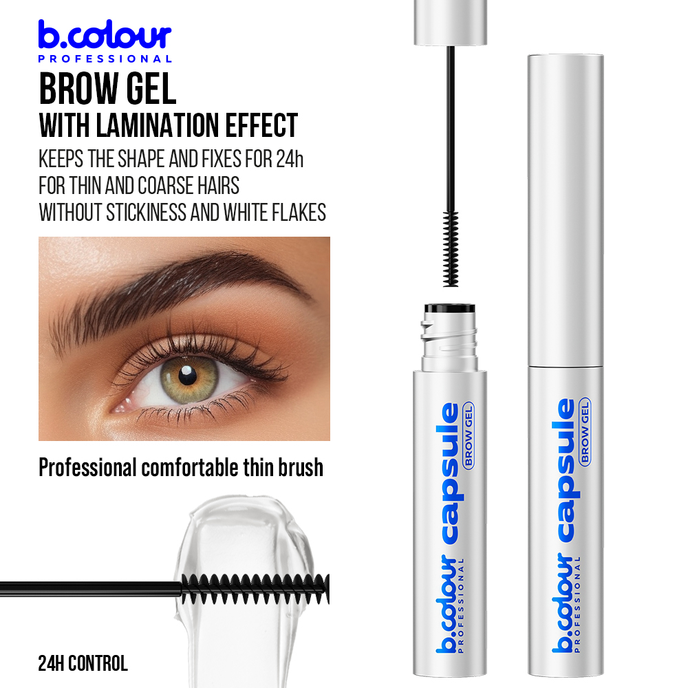B.COLOUR CAPSULE PRO PRO BROW GEL WITH LAMINATION EFFECT 24H CONTROL 4 ...