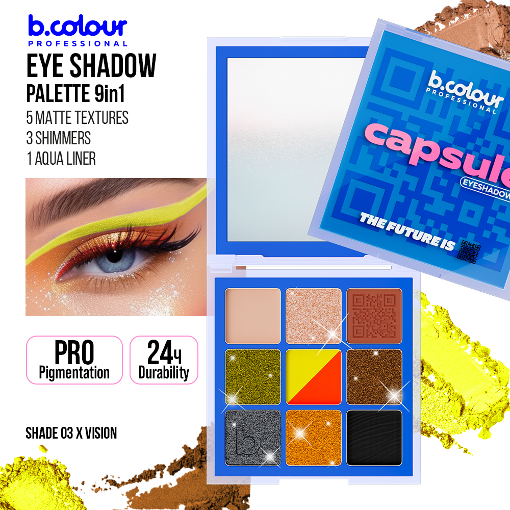 B.COLOUR CAPSULE PRO PRO EYESHADOW PALETTE 03 X VISION 9X1g – Ultra Panama