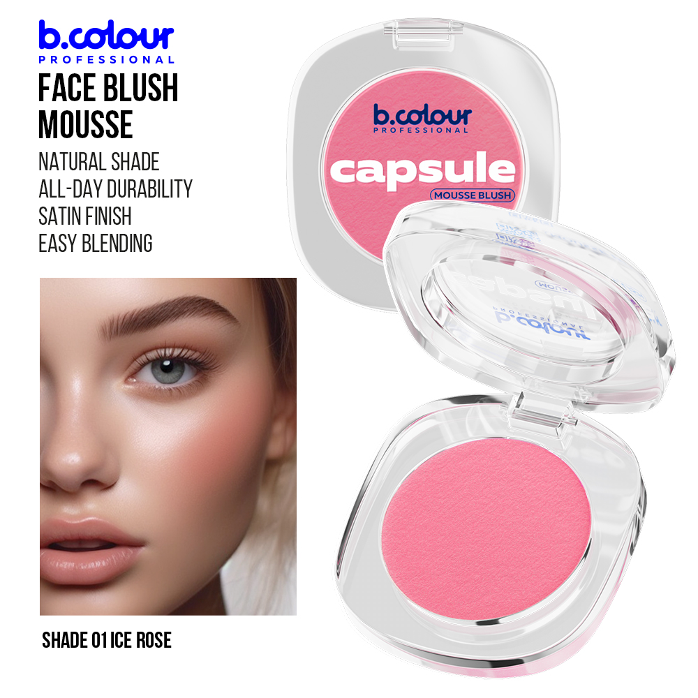 B.COLOUR CAPSULE PRO PRO MOUSSE FACE BLUSH 01 ICE ROSE 2.9g – Ultra Panama