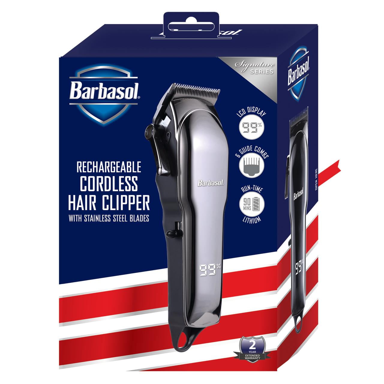 BARBASOL RECHARGEABLE CORDLESS HAIR CLIPPER CBH1-4007-SIG – Ultra Panama