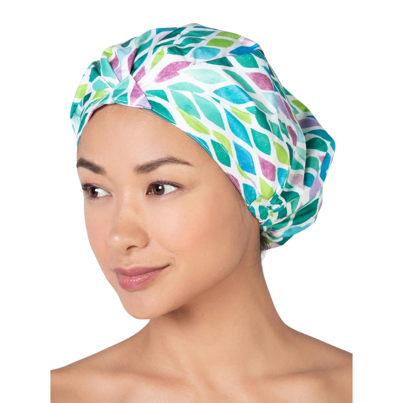 BETTY DAIN Aqua Stones Turban Shower Cap 5290 – Ultra Panama