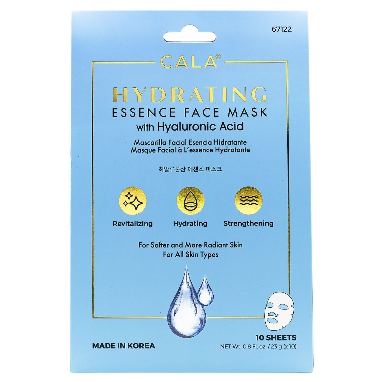 CALA HYDRATING ESSENCE FACE MASK HYALURONIC ACID 10X23g 67122 – Ultra ...