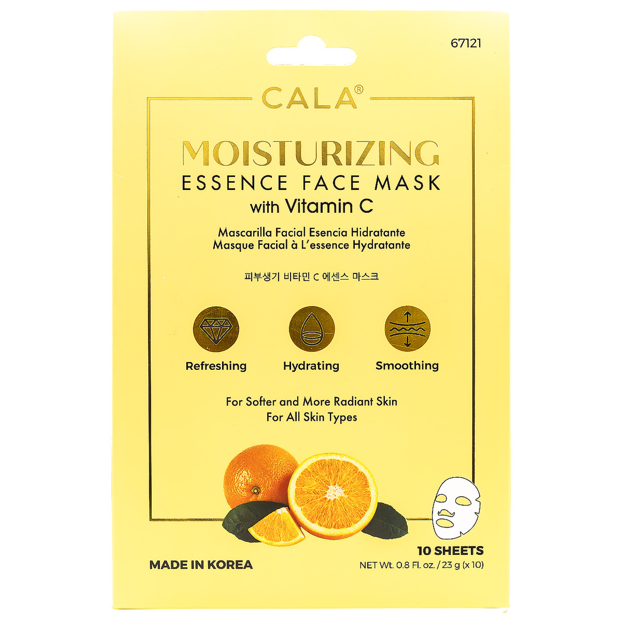 CALA MOISTURIZING ESSENCE FACE MASK VITAMIN C 10X23g 67121 – Ultra Panama