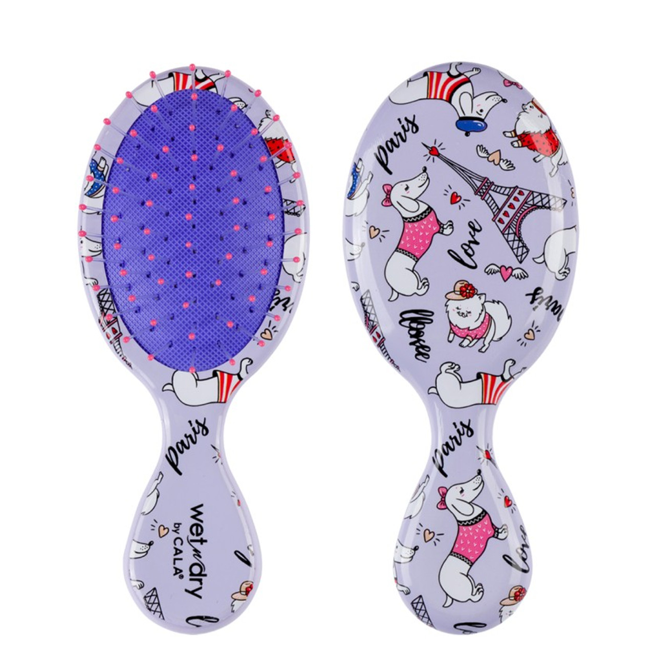CALA WET DRY PARIS LOVE MINI DETANGLING HAIR BRUSH 66784 – Ultra Panama