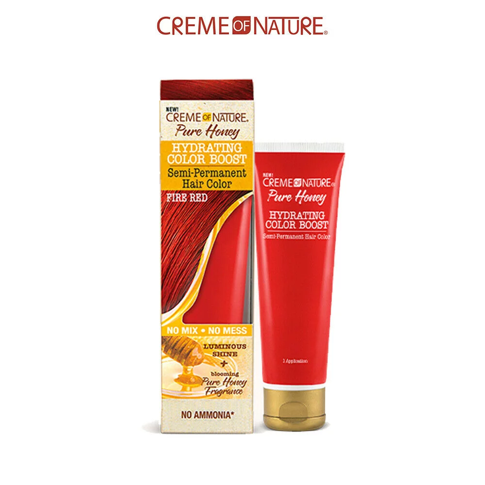 CREME OF NATURE PURE HONEY HYDRATING BOOST COLOR FIRE RED 89ml – Ultra ...