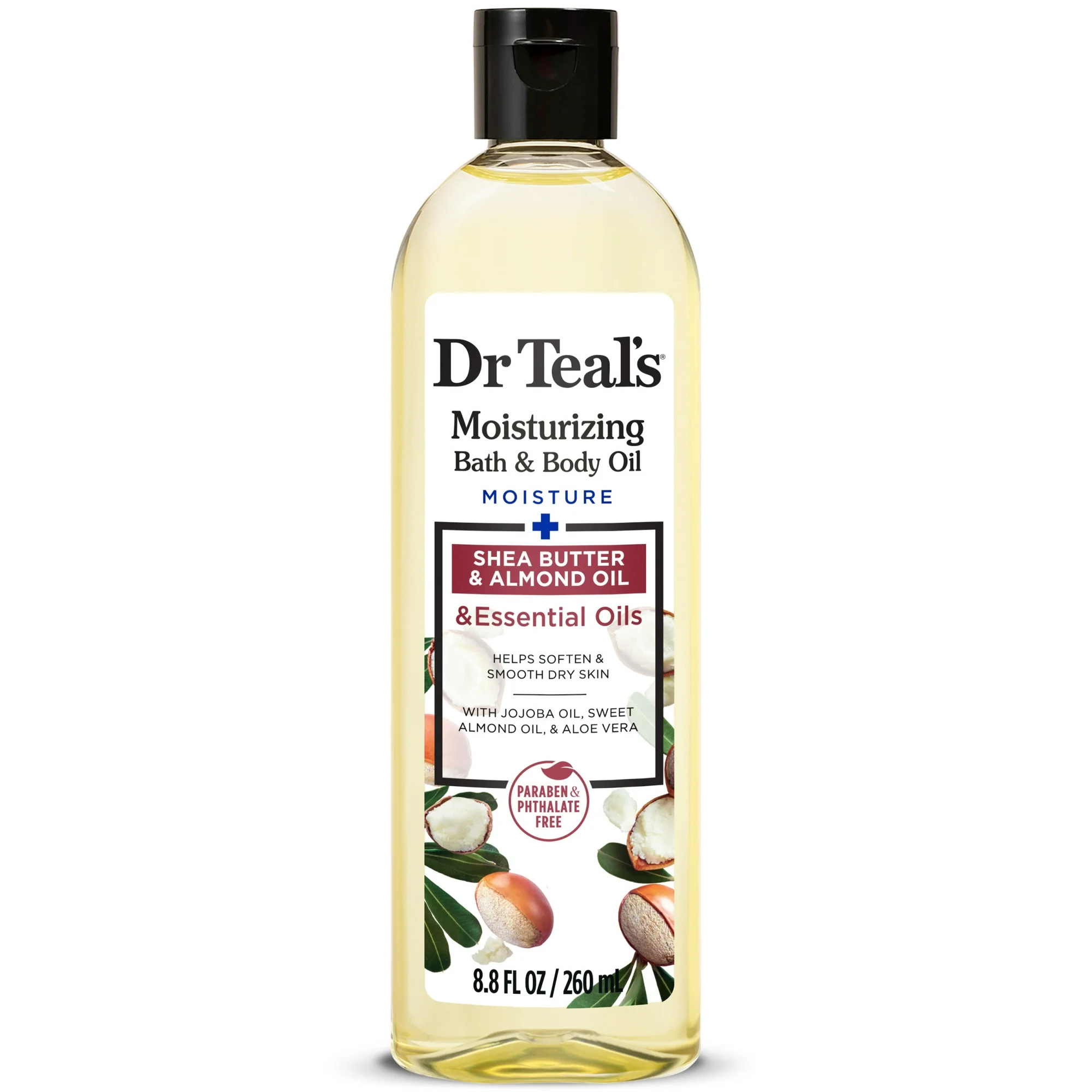DR. TEAL’S MOISTURIZING BATH & BODY OIL ULTRA RICH SHEA BUTTER 260ml ...