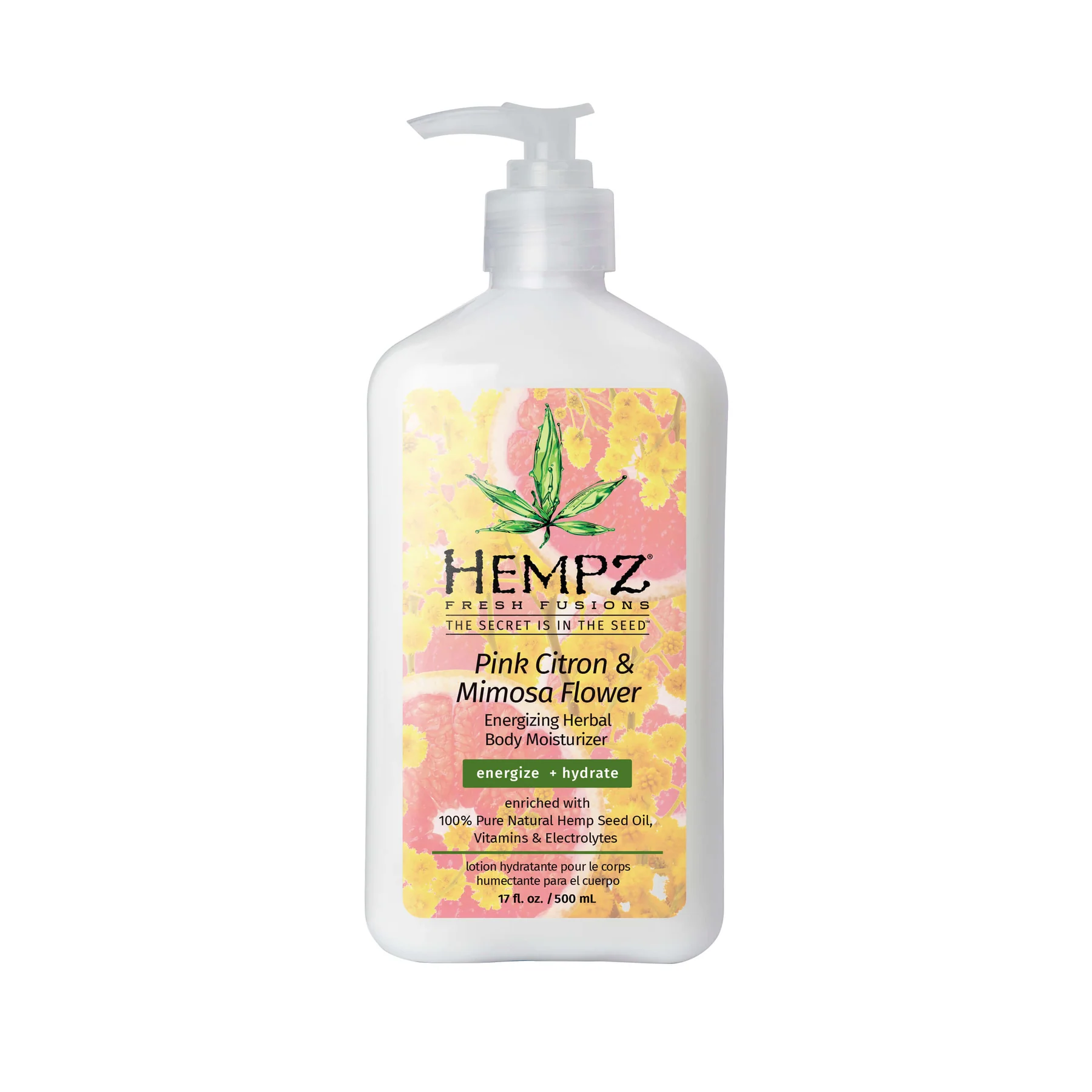HEMPZ PINK CITRON & MIMOSA FLOWER BODY MOISTURIZER 500ml – Ultra Panama
