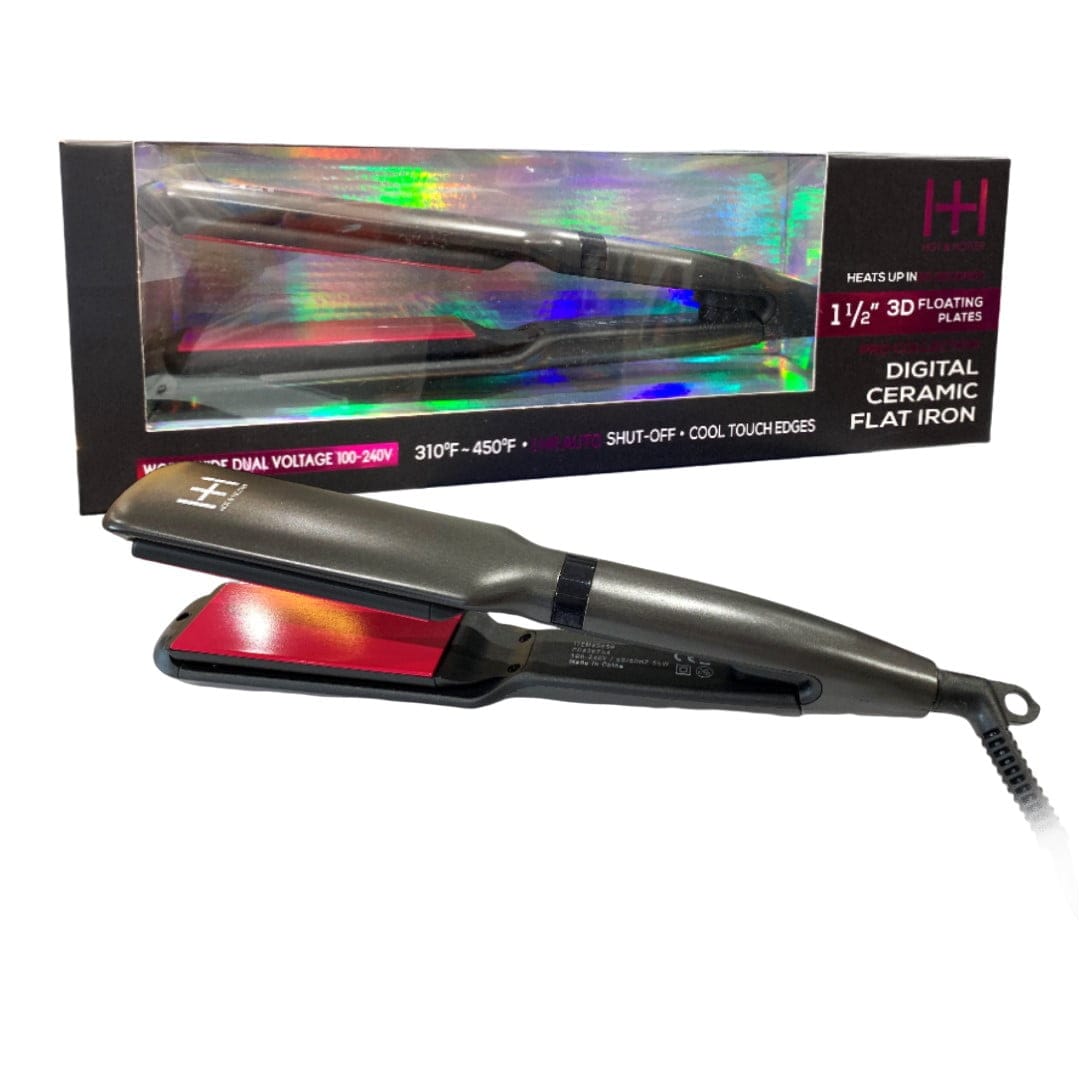 HOT & HOTTER 1 1/2 DIGITAL CERAMIC FLAT IRON 5959 – Ultra Panama