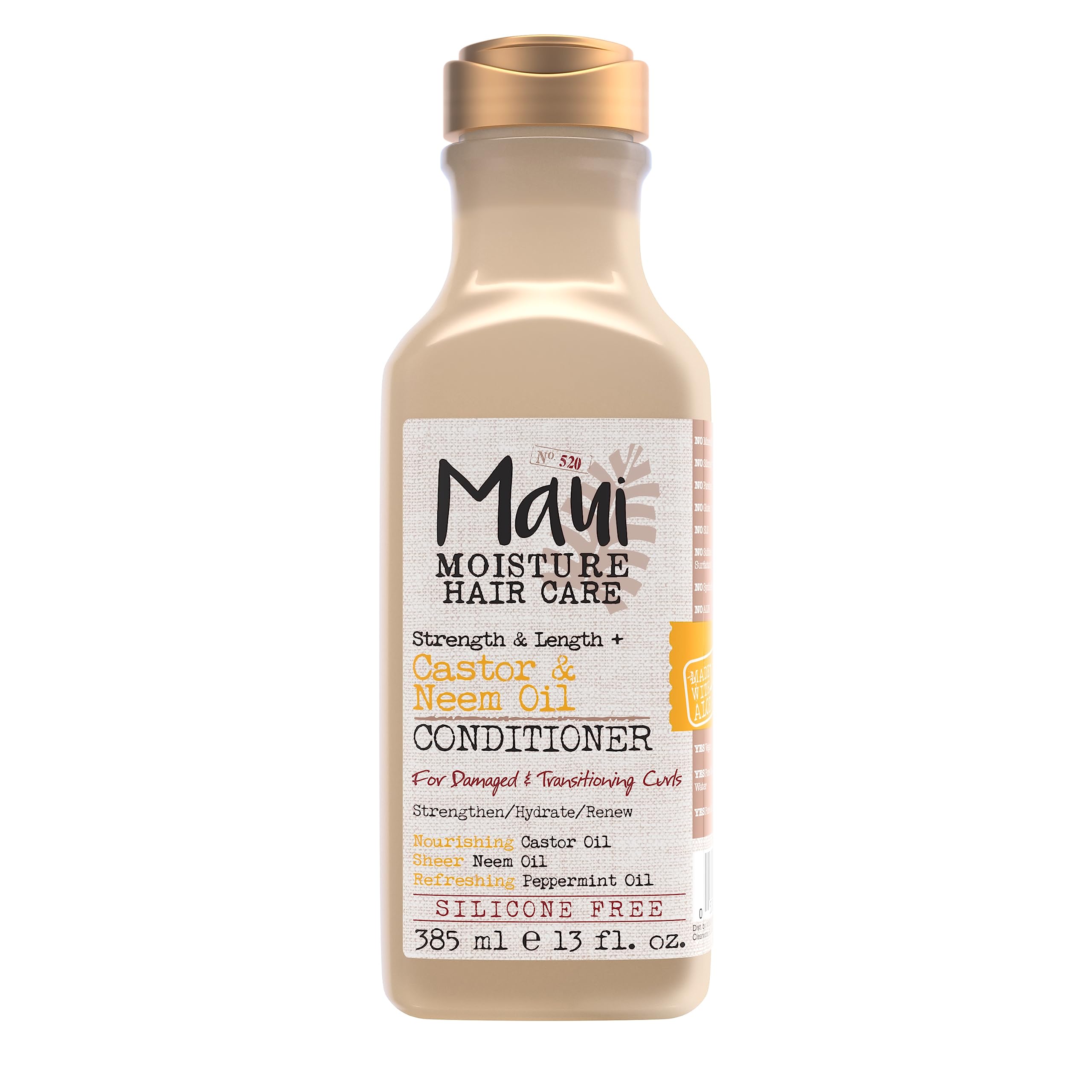 MAUI MOISTURE STRENGTH & LENGTH + CASTOR & NEEM OIL CONDITIONER 385ml – Ultra Panama
