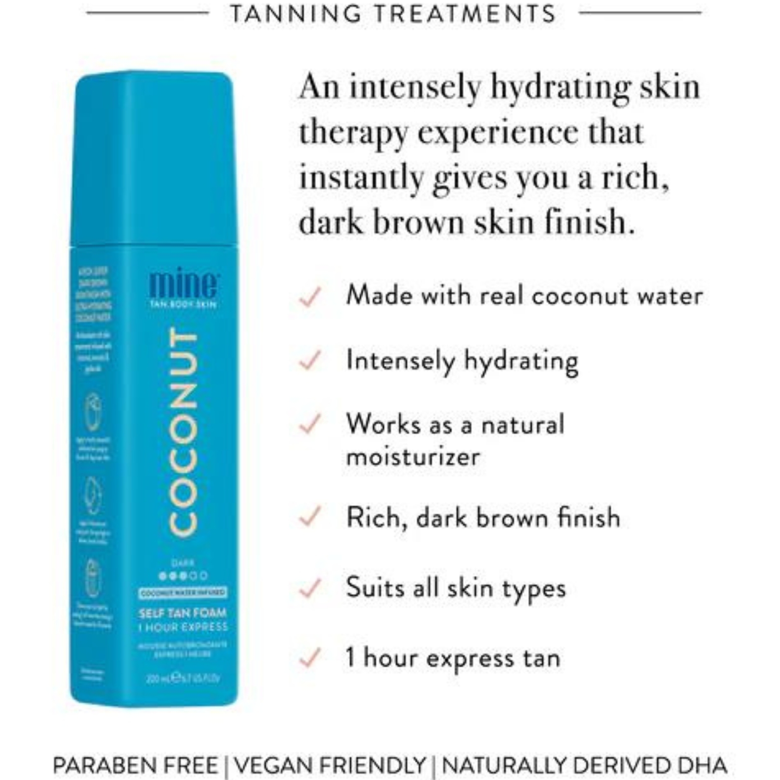MINETAN COCONUT SELF TAN FOAM 200ml – Ultra Panama