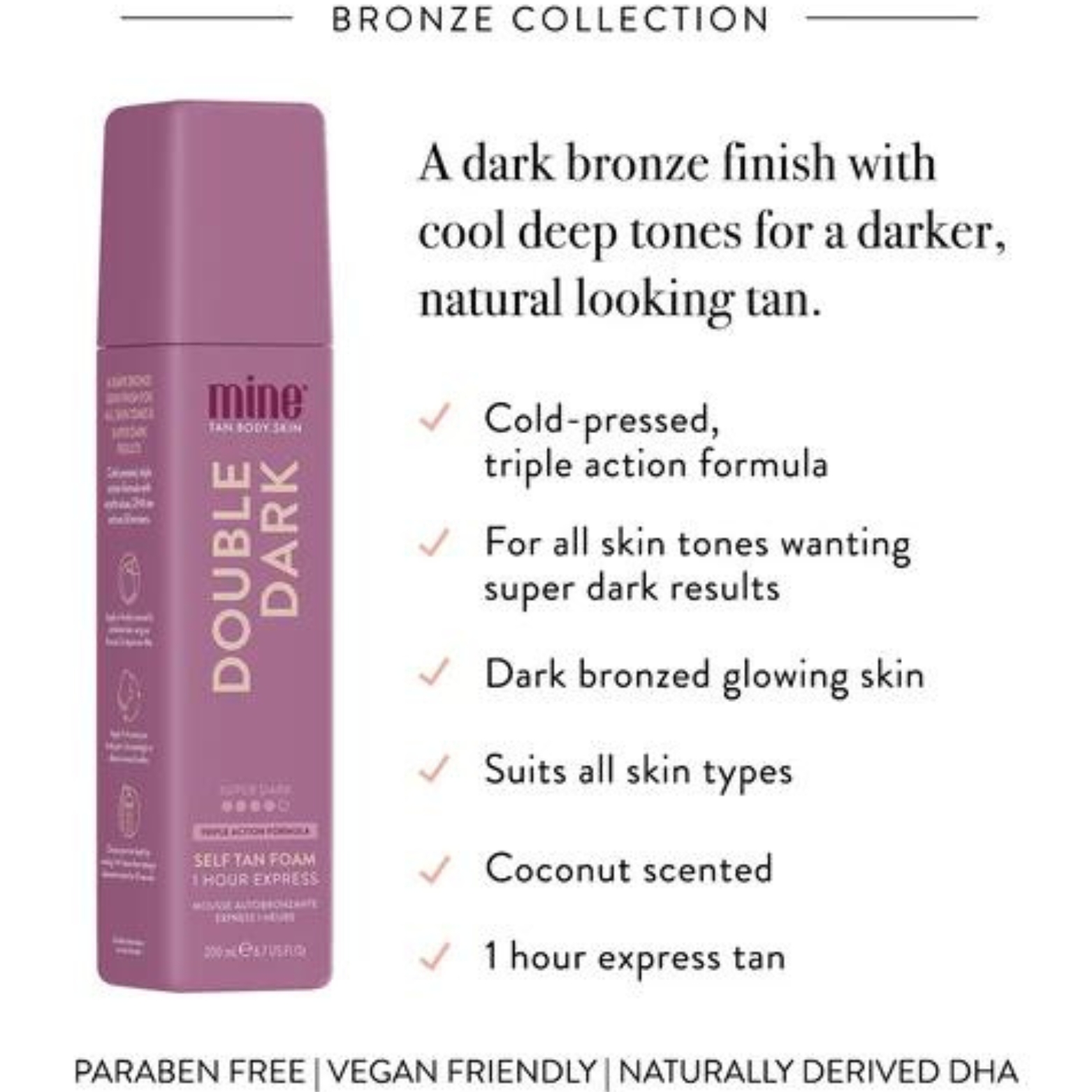 MINETAN DOUBLE DARK SELF TAN FOAM 200ml – Ultra Panama