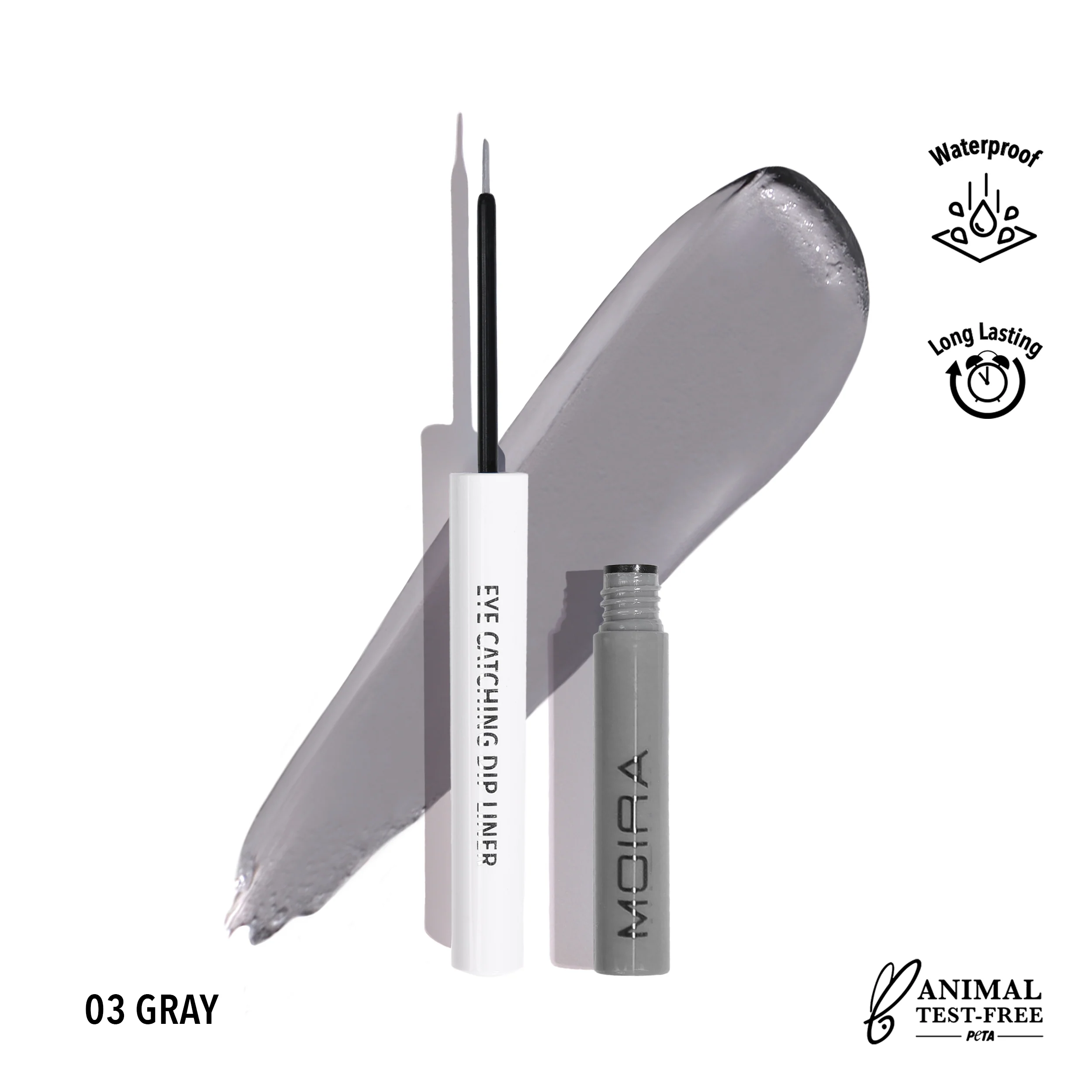 MOIRA EYE CATCHING DIP LINER 03 GRAY ECD003 2.5ml – Ultra Panama