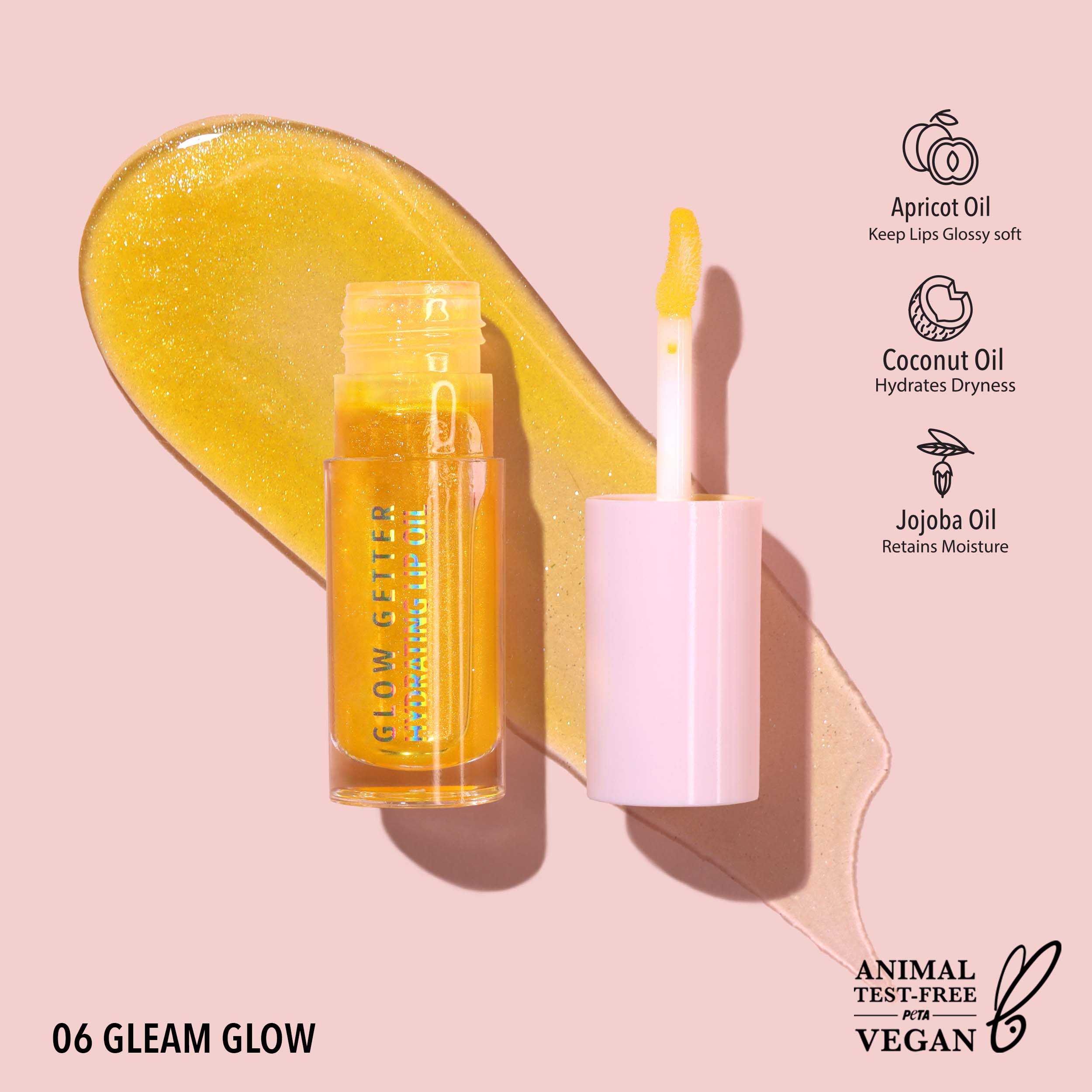 MOIRA GLOW GETTER HYDRATING LIP OIL 06 GLEAM GLOW GLO006 – Ultra Panama