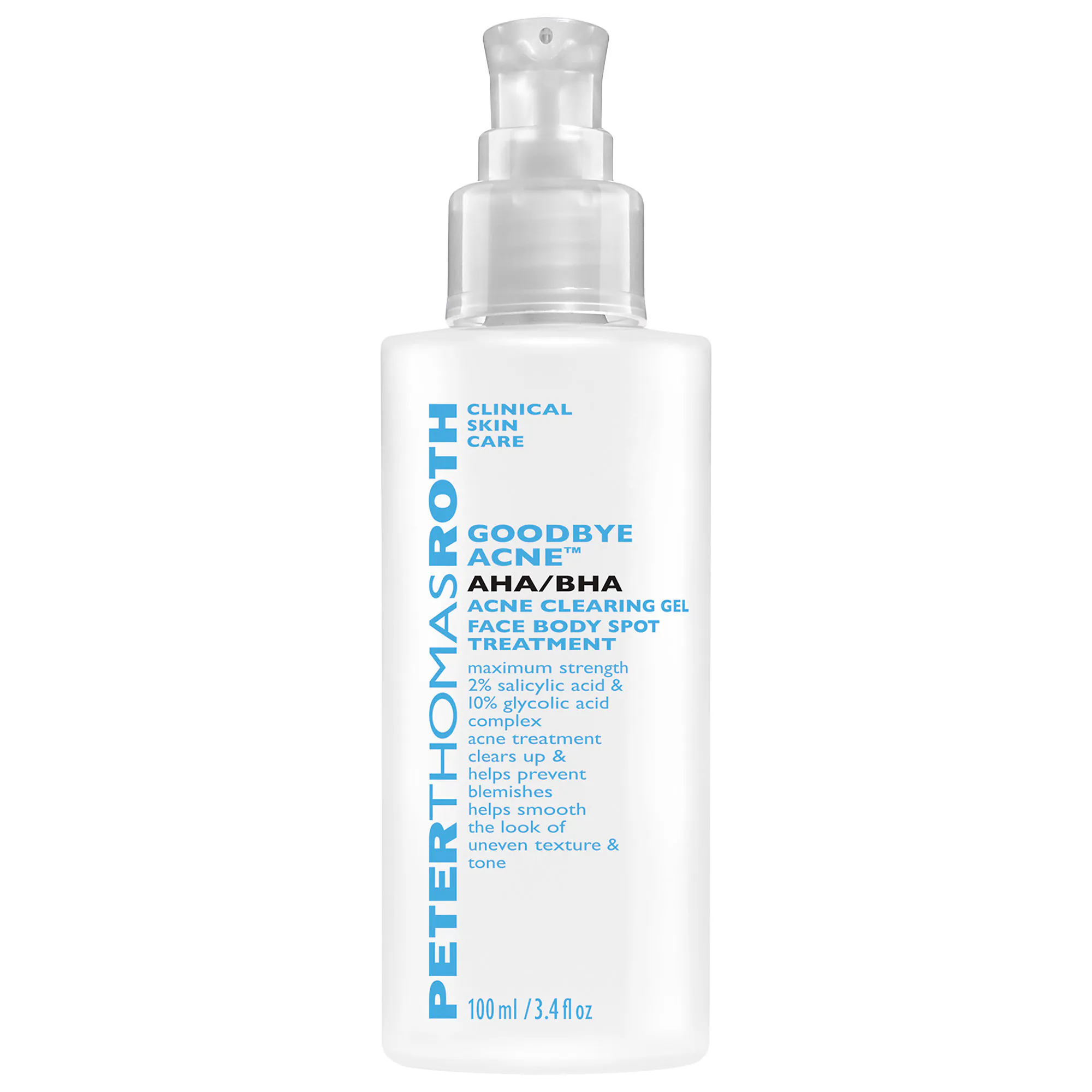 PETER THOMAS ROTH GOODBYE ACNE AHA-BHA ACNE CLEARING GEL 100ml – Ultra ...