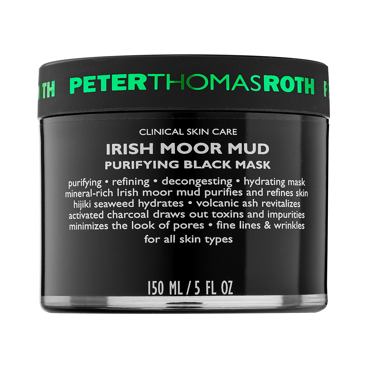 PETER THOMAS ROTH IRISH MOOR MUD PURIFYING BLACK MASK 150ml – Ultra Panama