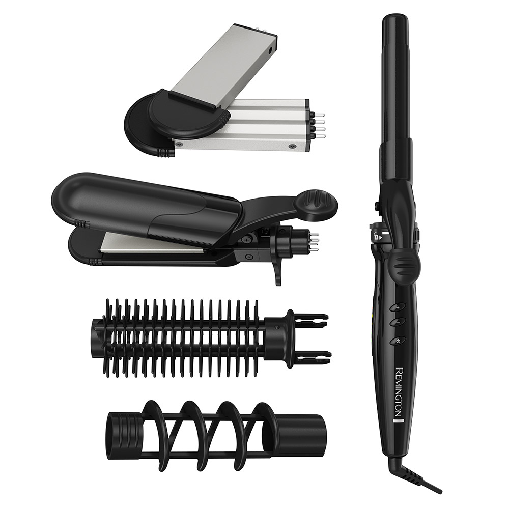REMINGTON MULTI STYLE 5 IN 1 INTERCHANGEABLE STYLER STYLING KIT S8670NA ...