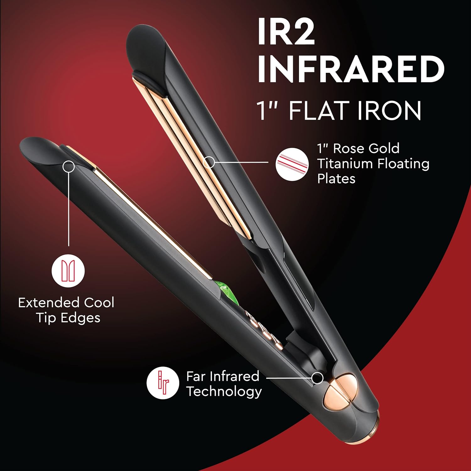 SUTRA BEAUTY IR2 INFRARED 1″ FLAT IRON 10HS IR2-B1 – Ultra Panama
