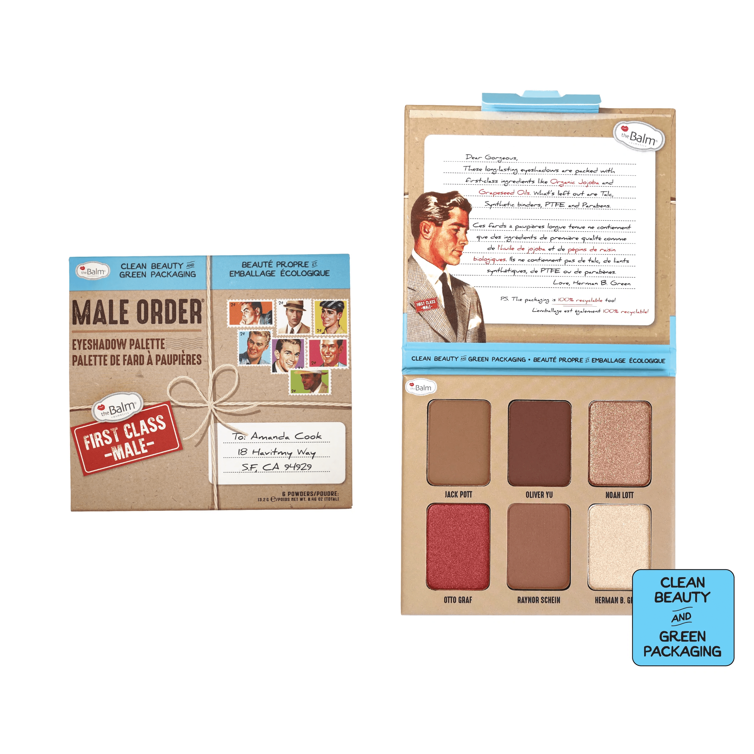 THE BALM MALE ORDER EYESHADOW PALETTE FIRST CLASS MALE 13.2g – Ultra Panama
