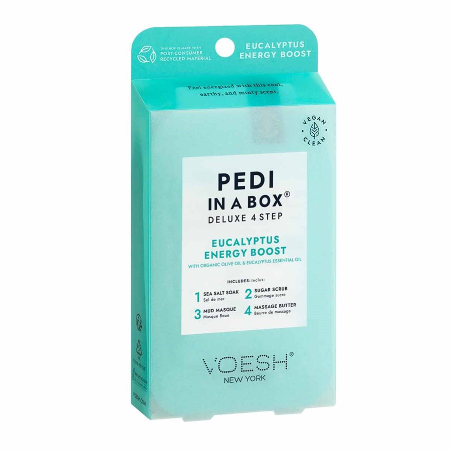 VOESH PEDI IN A BOX DELUXE 4 STEP EUCALYPTUS ENERGY BOOST VPC208EUC ...