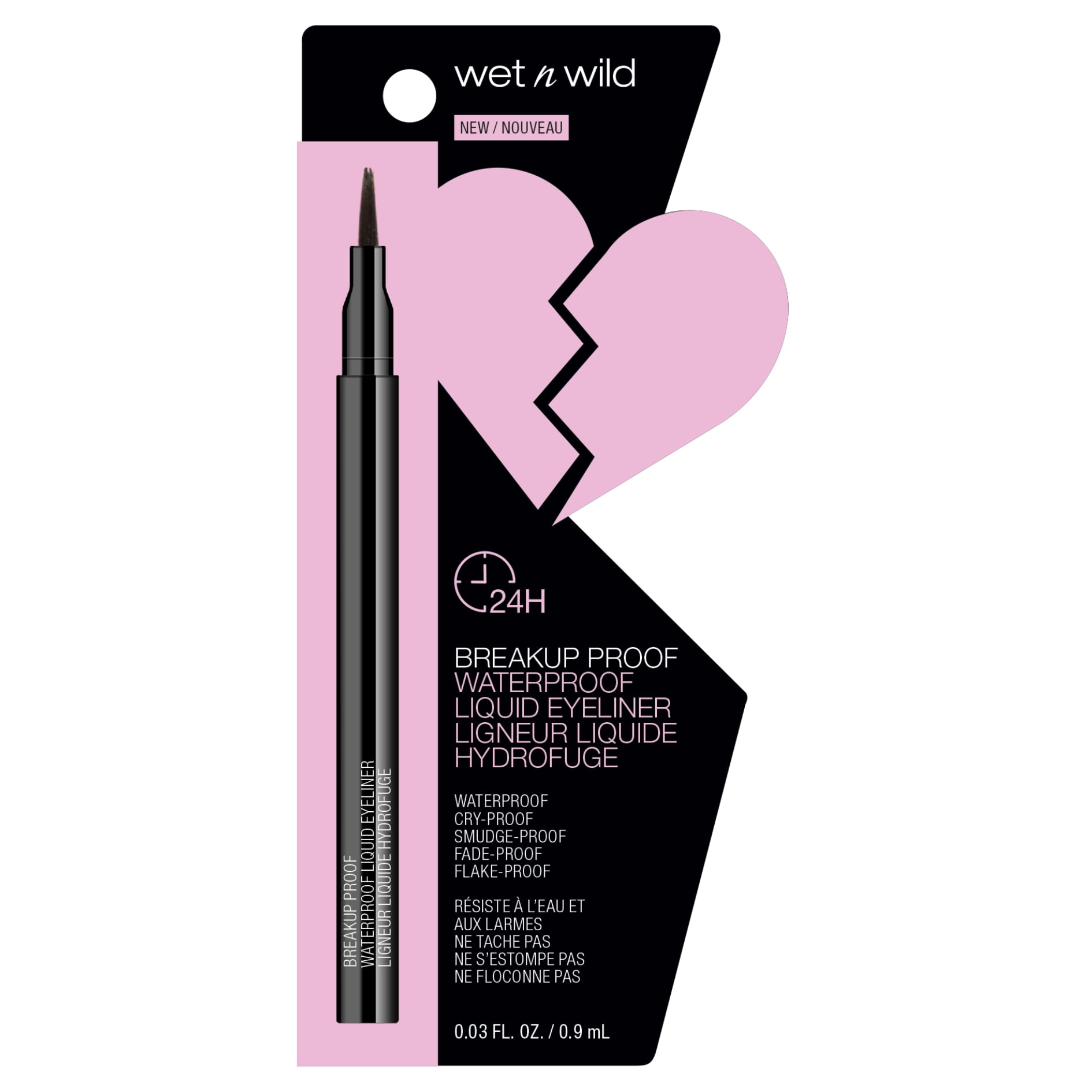 WET N WILD MEGA LAST BREAKUP-PROOF LIQUID EYELINER ULTRA BLACK 0.5ml ...