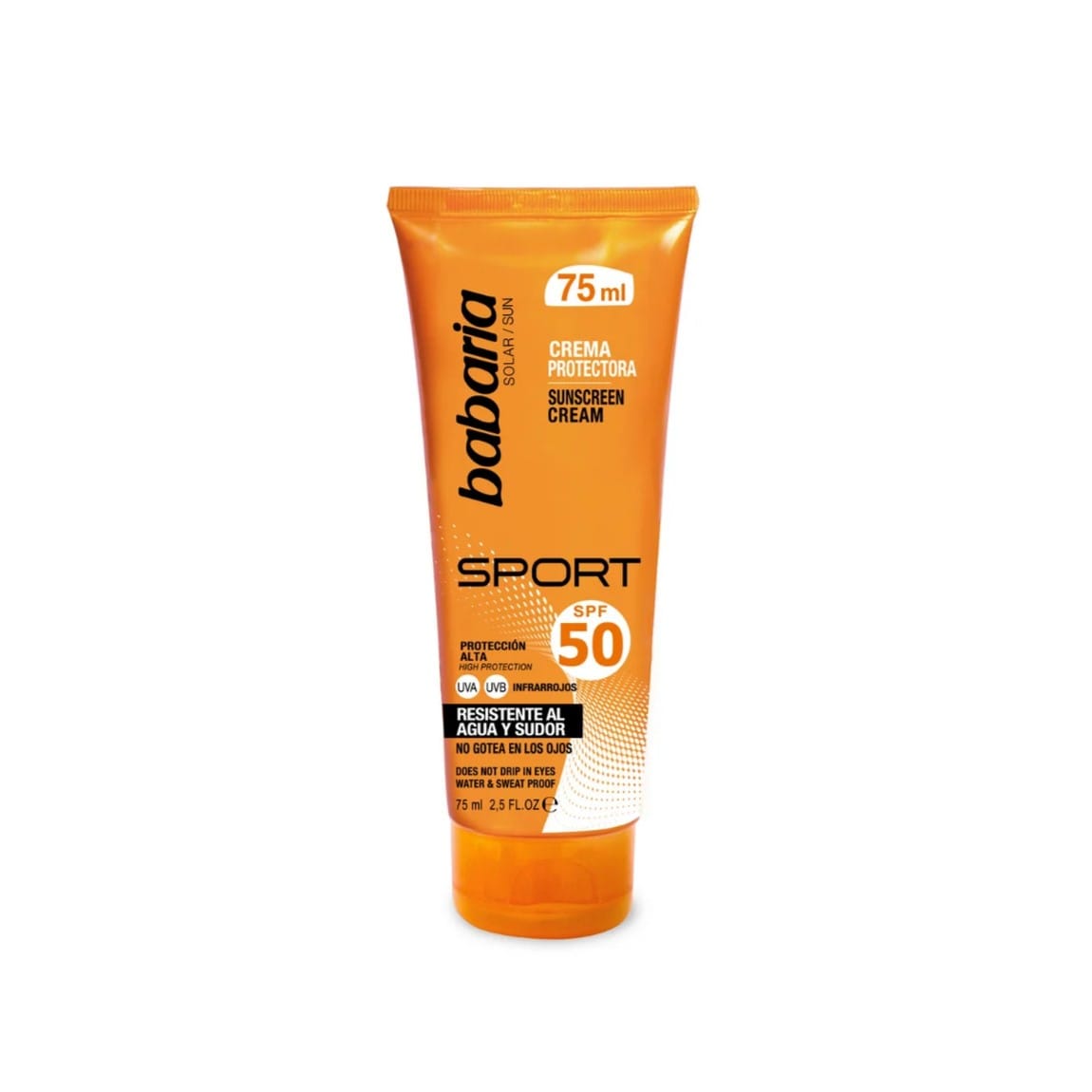 BABARIA SPORT SUNSCREEN CREAM SPF 50 WATER & SWEAT PROOF 75ml – Ultra ...